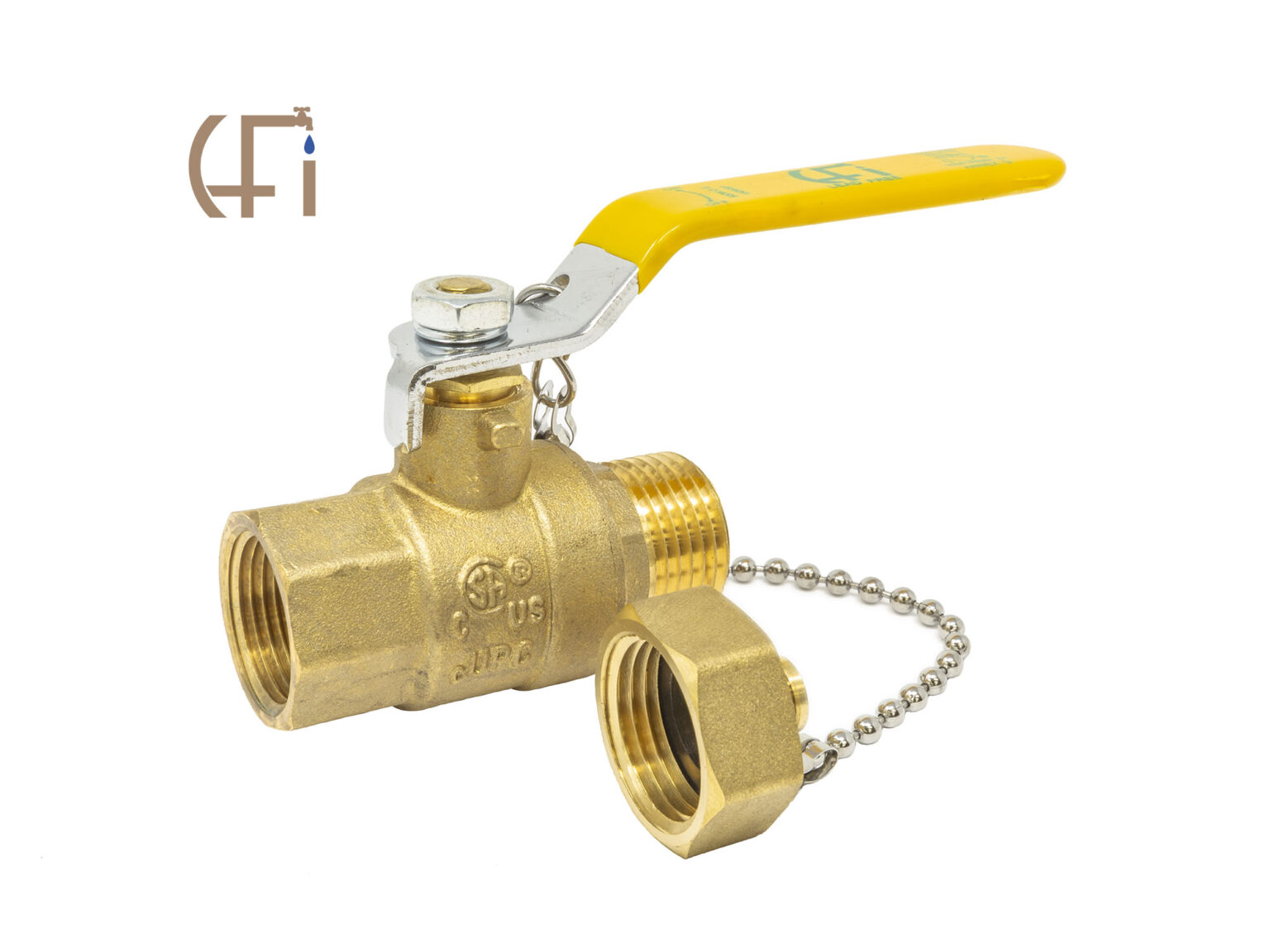 LEAD FREE BRASS BALL VALVE WITH CAP AND CHAIN | Copperfit Industries