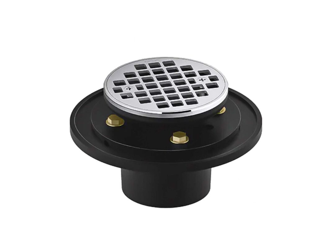 Low Profile Adjustable Shower Drain w/ Reversible Clamping Ring ...