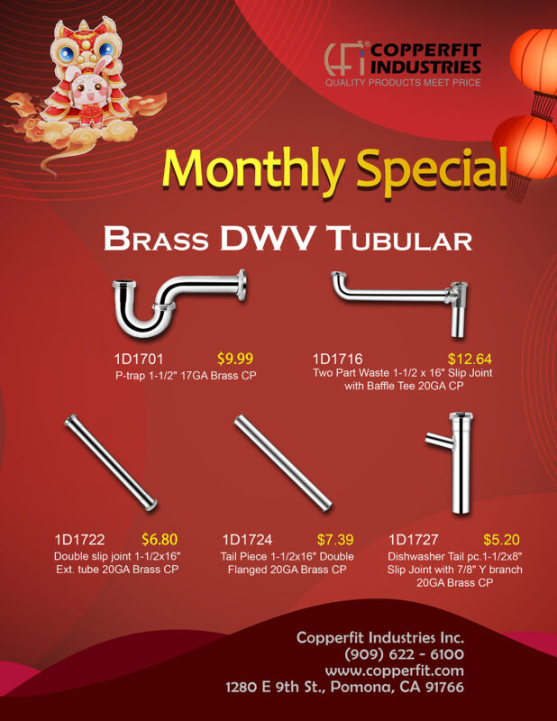 Brass DWV Tubular | Copperfit Industries